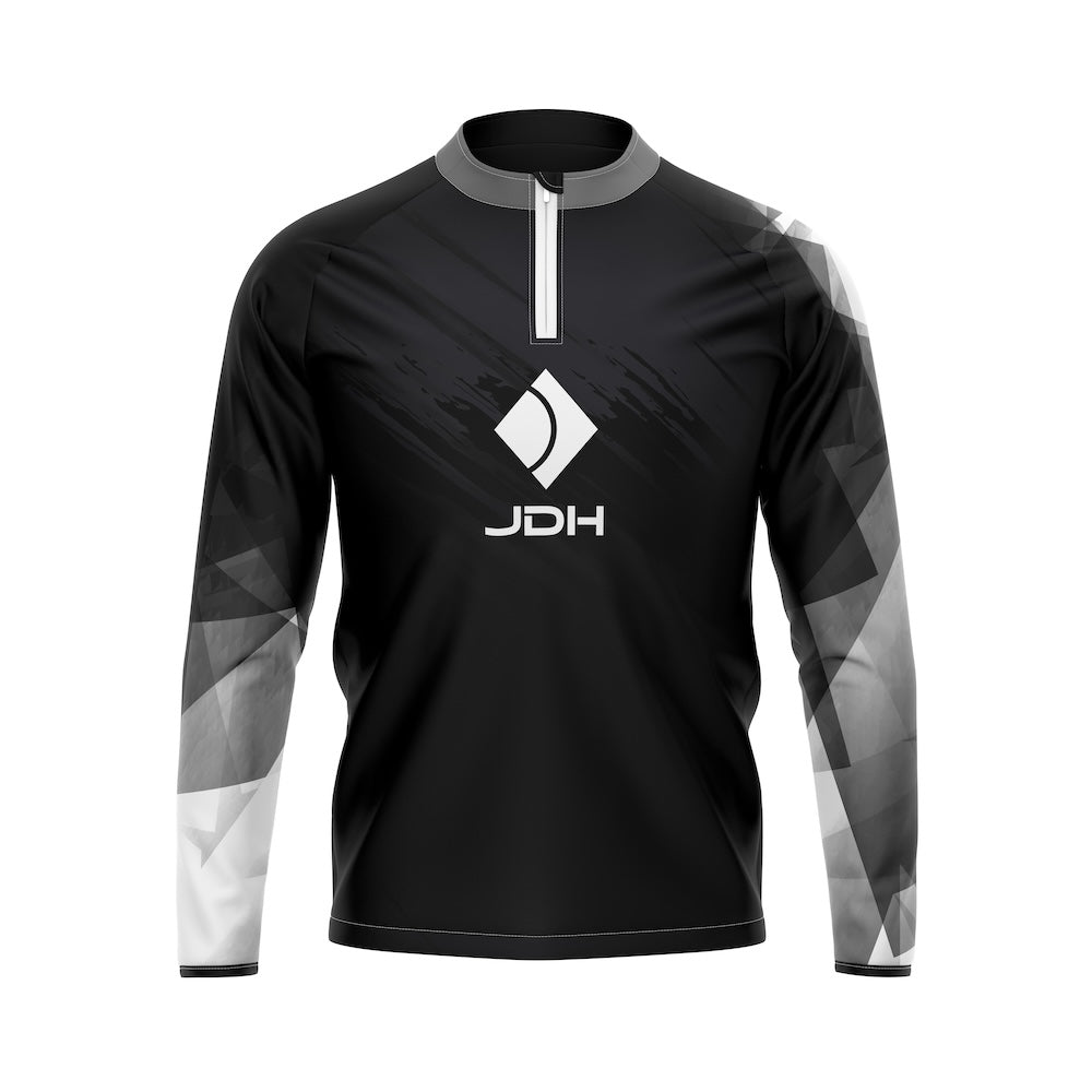 JDH Essentials 1/4 Zip Black/White 24 – Kimsports